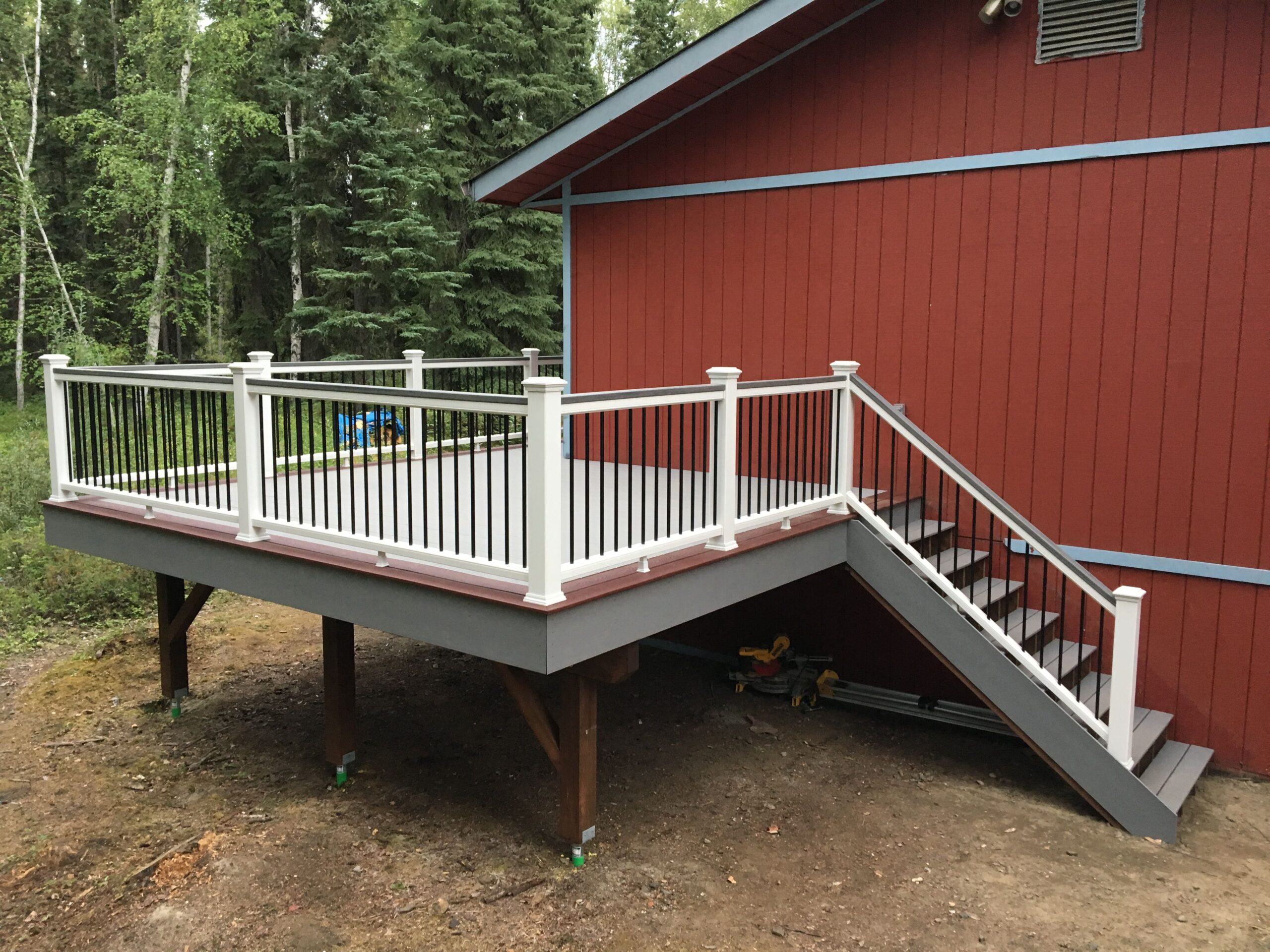 Log Cabin Deck T Rex